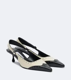 JIMMY CHOO Amel Leather Slingback Pumps - Multicoloured