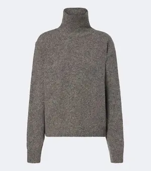 RÓHE Wool-blend Turtleneck Sweater - Grey