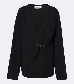 RÓHE Wool And Cashmere Cardigan - Black
