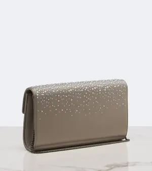 ROGER VIVIER Efflorescence Embellished Satin Clutch