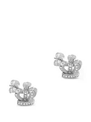 Juicy Couture Crystal-embellished Crown Stud Earrings