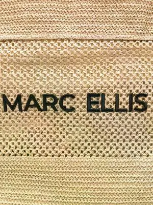 MARC ELLIS Logo-embroidered Woven Shoulder Bag