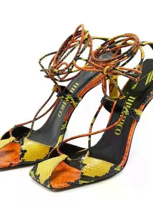 Attico Adele Python-embossed Sandals