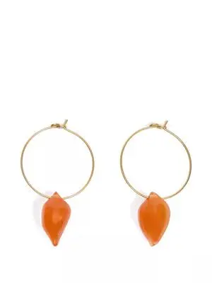 Bimba Y Lola Resin Hoop Earrings