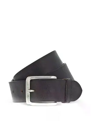 BGM LABEL Buckle-fastening Leather Belt - Black