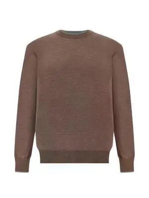 Paul & Shark Contrast-trim Crew-neck Sweater