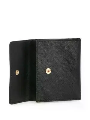 GIANNI CUCCUINI Logo-print Saffiano-leather Wallet