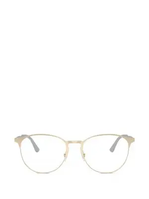 Ray-ban Round-frame Glasses - Gold