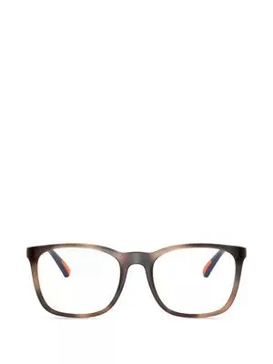 POLO RALPH LAUREN EYEWEAR Rectangle-frame Glasses - Brown