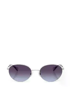 RALPH EYEWEAR Braided-arm Sunglasses - Silver
