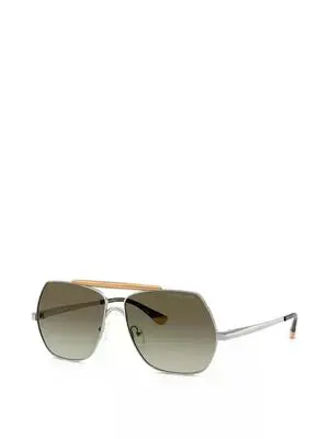 Michael Kors Denver Geometric-frame Sunglasses - Silver