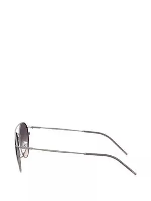 Giorgio Armani Round-frame Double-bridge Sunglasses