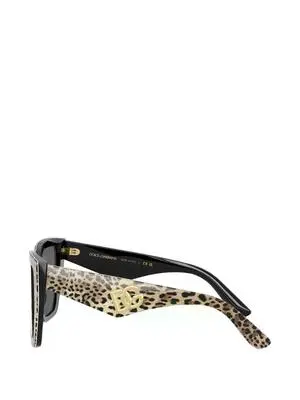 Dolce & Gabbana Leopard Square Sunglasses