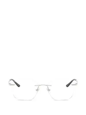 Ray-ban Rimless Rectangle-frame Glasses - Silver