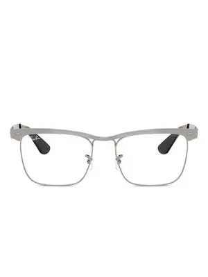 Ray-ban Wayfarer Deluxe Half-frame Glasses - Grey