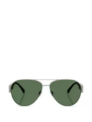 Versace Greca Pilot Sunglasses - Silver