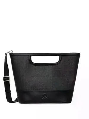 BENETTON Cut-out Handle Tote Bag