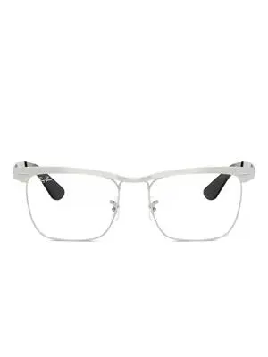 Ray-ban Wayfarer Deluxe Rectangle Glasses - Silver