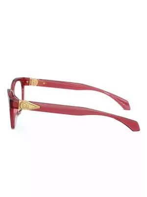 Versace Medusa-embellished Rectangle Glasses