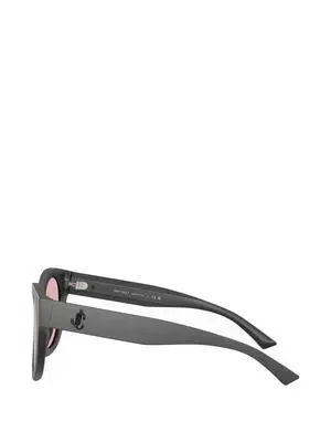 JIMMY CHOO Oval-frame Sunglasses