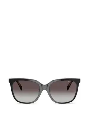 POLO RALPH LAUREN EYEWEAR Logo-print Square-frame Sunglasses - Black