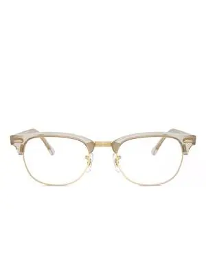 Ray-ban Clubmaster Geometric-frame Glasses - Grey