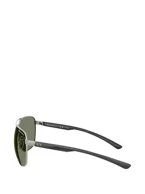 Armani Exchange Pilot-frame Sunglasses - Silver