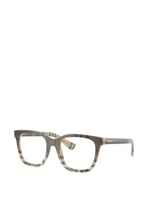 Burberry Check-pattern Square-frame Glasses