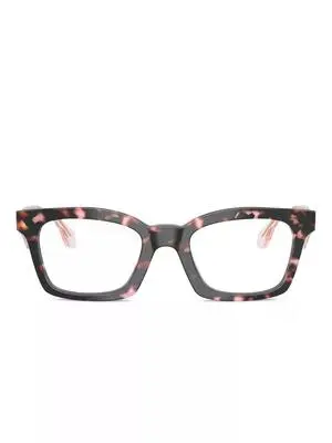 Giorgio Armani Tortoiseshell Square Glasses - Brown