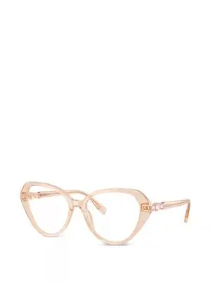 SWAROVSKI Cat-eye Crystal-embellished Glasses - Neutrals