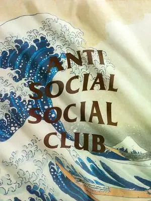 ANTI SOCIAL SOCIAL CLUB Great Wall Graphic-print Bandana - Neutrals