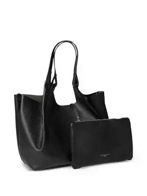 GIANNI CHIARINI Grained Leather Shoulder Bag