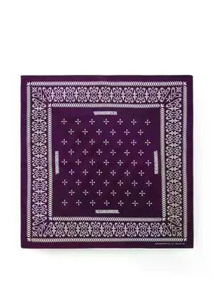 NEIGHBORHOOD Cross-pattern Bandana - Purple