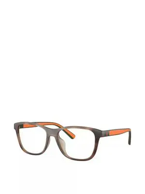 POLO RALPH LAUREN EYEWEAR Tortoiseshell-effect Rectangle-frame Glasses