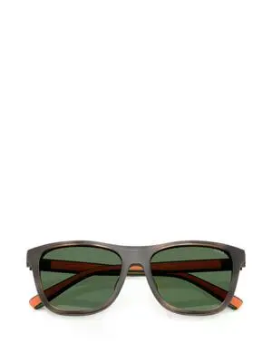 POLO RALPH LAUREN EYEWEAR Tortoiseshell-effect Rectangle-frame Glasses
