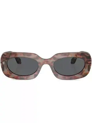 Giorgio Armani Logo-print Sunglasses - Grey