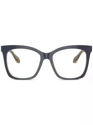 Giorgio Armani Logo-print Glasses - Blue