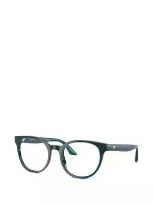 Emporio Armani Round Frame Glasses - Blue