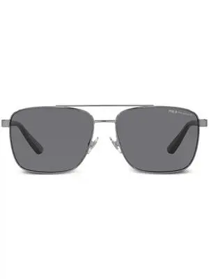 POLO RALPH LAUREN EYEWEAR Double-bridge Square Sunglasses - Grey