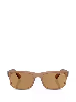 Armani Exchange Frosted Rectangle Frame Sunglasses