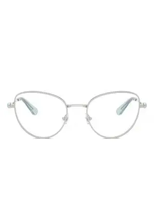SWAROVSKI Crystal-embellished Cat Eye-frame Glasses - Silver
