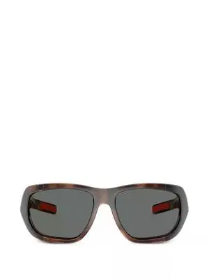 POLO RALPH LAUREN EYEWEAR Tortoiseshell-effect Square-frame Sunglasses - Brown