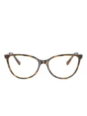 Armani Exchange Cat-eye Metal-detail Glasses - Brown