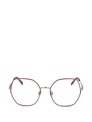 Emilio Pucci Geometric-frame Glasses - Silver