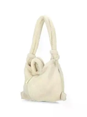 ÖLEND Mini Ona Knot-detail Sherpa Shoulder Bag