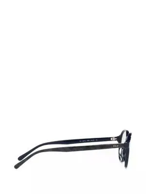 POLO RALPH LAUREN EYEWEAR Logo-detail Round-frame Glasses