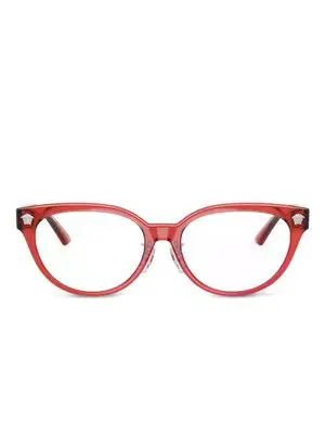 Versace Medusa Head Cat-eye Glasses - Red