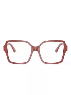 JIMMY CHOO Jc3027 Square-frame Glasses - Red