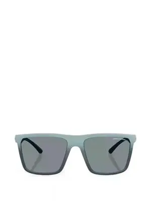 Armani Exchange Matte-finish Square-frame Sunglasses - Blue