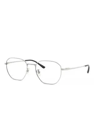 Ray-ban Rx8777d Titanium Geometric Glasses - Silver